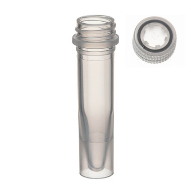 SuperClear® 1.5 mL Freestanding Screw Cap Microcentrifuge Tubes with ...
