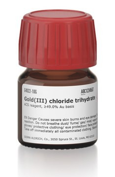 Gold Chloride Trihydrate, ACS Grade Reagent, 49%+ Au Basis, 1 gram