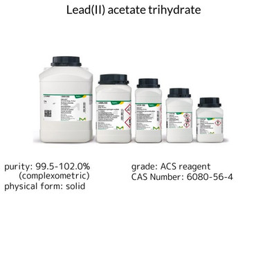 Lead(II) Acetate Trihydrate for Analysis, EMSURE® ACS Grade, Reagent Ph Eur, 1 kg