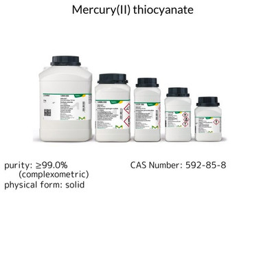 Mercury(II) Thiocyanate for Analysis, EMSURE®, Reagent Ph Eur, 100 grams