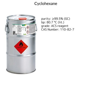 Cyclohexane for Analysis, EMSURE®, ACS Grade, ISO, Reagent Ph Eur, 2.5 ...