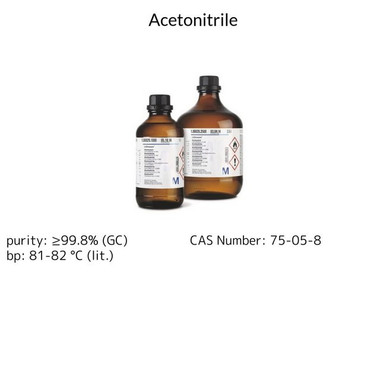 Acetonitrile for Gas Chromatography ECD and FID SupraSolv®, 2.5 Liter