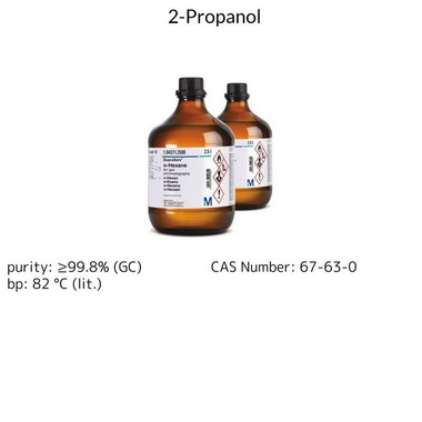 2-Propanol for Gas Chromatography ECD and FID SupraSolv®, 2.5 Liter