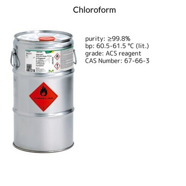 Chloroform for Analysis, EMSURE®, ACS Grade, 99.8% (90-99.4% GC) ISO ...