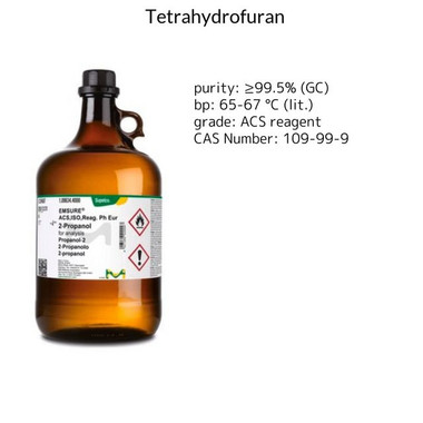 Tetrahydrofuran THF, for Analysis, 99.5%+ (GC), EMPARTA® ACS Grade ...