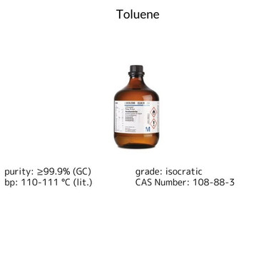 Toluene, HPLC Grade, LiChrosolv® for liquid chromatography, 2.5 Liter