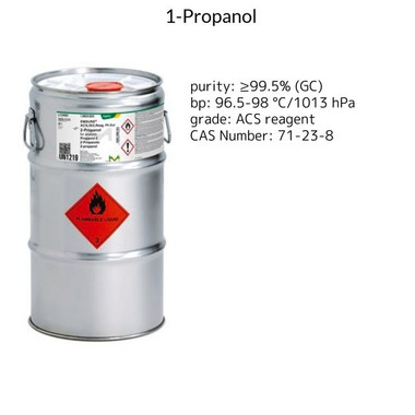 1-Propanol for Analysis, EMSURE® ACS Grade, Reagent Ph Eur, 4 Liter