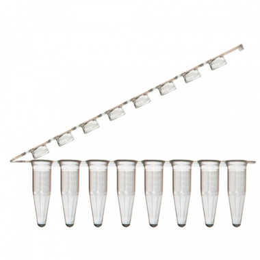 PCR Tubes, BioFlex 8-Strip Tubes with Hinged Attached Flat Caps, 0.2ml ...