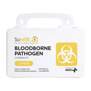 OSHA Compliant First Aid, SUREFILL Bloodborne Pathogen Kit, 10-Person ...