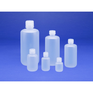 8oz Boston Round Bottles, Polypropylene, 24mm, Leak-Proof Polypropylene ...
