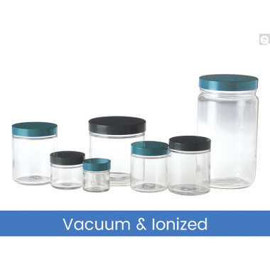 8oz Clear Straight Sided Jars, 70-400 Polypropylene SturdeeSeal® PE ...