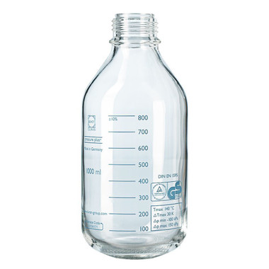 DURAN® PRESSURE PLUS Bottle Only, Clear, 250mL, GL45, case/10