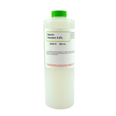 Starch Solution, 5.0%, 500mL