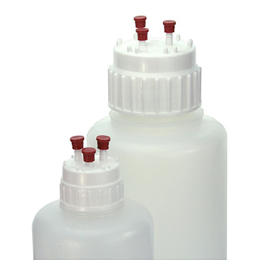 Filling and Venting Closure for Vacuum Bottles, White PP, 53mm