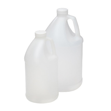 Plastic Jug with Handle, 4 Liter HDPE, Heavyweight, each