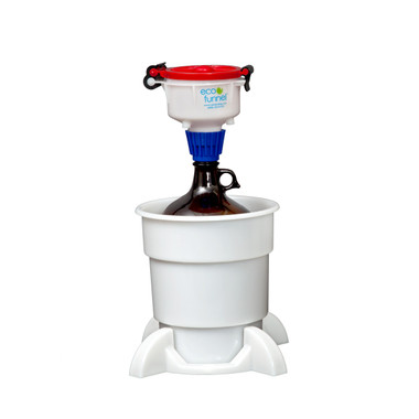 4" ECO Funnel® system with 4 liter glass bottle (38mm finish) and ...