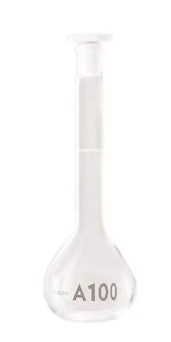 Borosil Volumetric Flask with Glass/Plastic Stopper ASTM E288 Class A ...