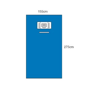 3M Large Isolation Drape, 129" x 100" with Loban2 Incise Film & Pouch ...