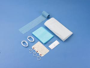 Post Mortem Kit, White, Curved Zipper, 3 White Tags, 10 per case