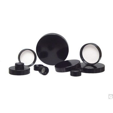 48-400 Black Phenolic Cap with Pulp/Vinyl Liner, case/1248