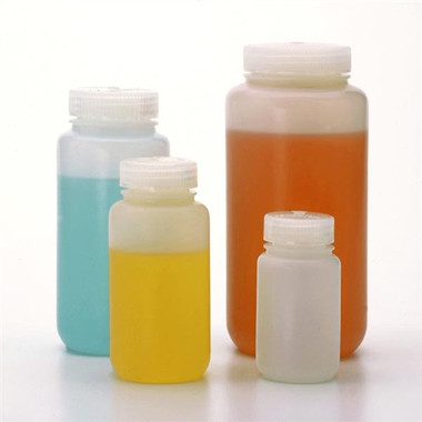 Nalgene® 2197-0004 Fluorinated Bottles, Wide-Mouth, HDPE, 4oz (125mL ...