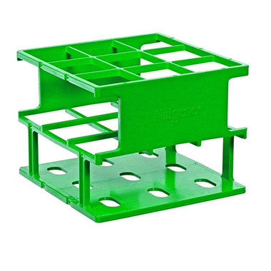 Nalgene® 5972-0430 Test Tube Half-Rack, Autoclavable Unwire, Green ...
