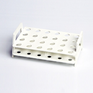 Nalgene® 5973-0015 Microtube Rack, White, Holds 24 x 1.5mL, tubes, case/8