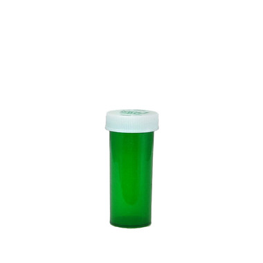 Green Pharmacy Vials, Child-Resistant, Green, 8 dram (30mL), case/410