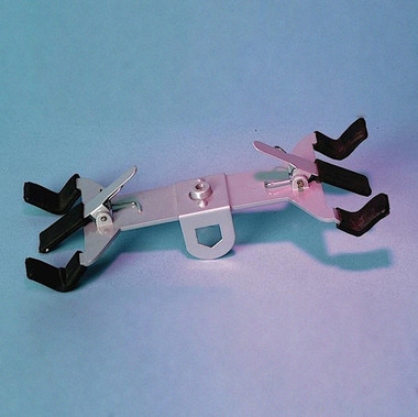 Double Sided Burette Clamp with Spring Jaws, each