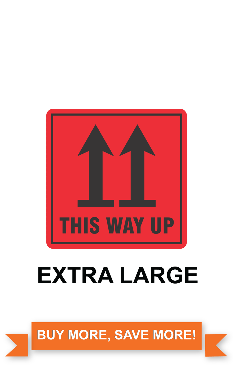 This Way Up Labels 100mm*100mm 500labels/rolls