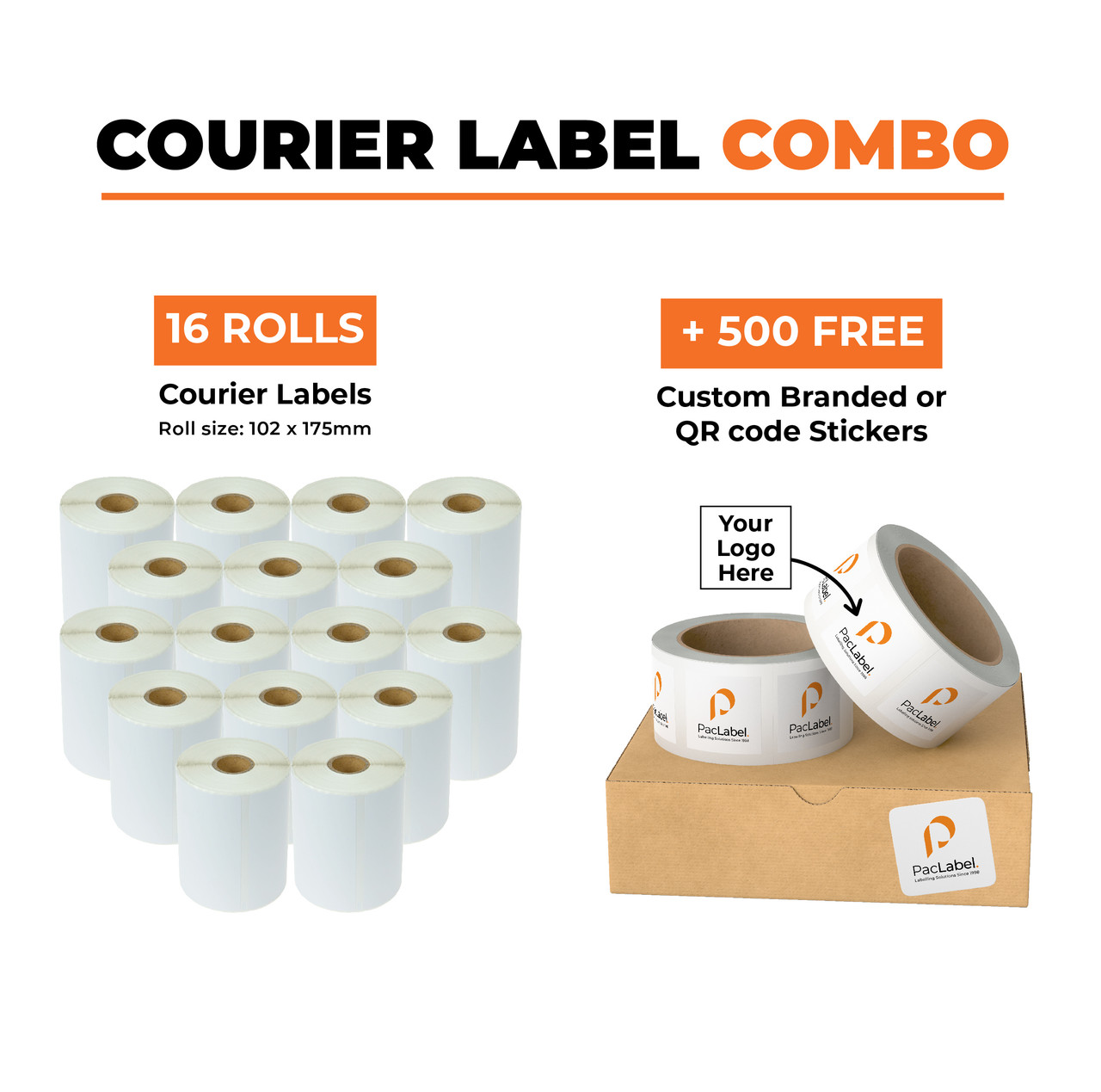 Direct Thermal Labels 102mm(W)*175mm(H),200 Labels/Roll