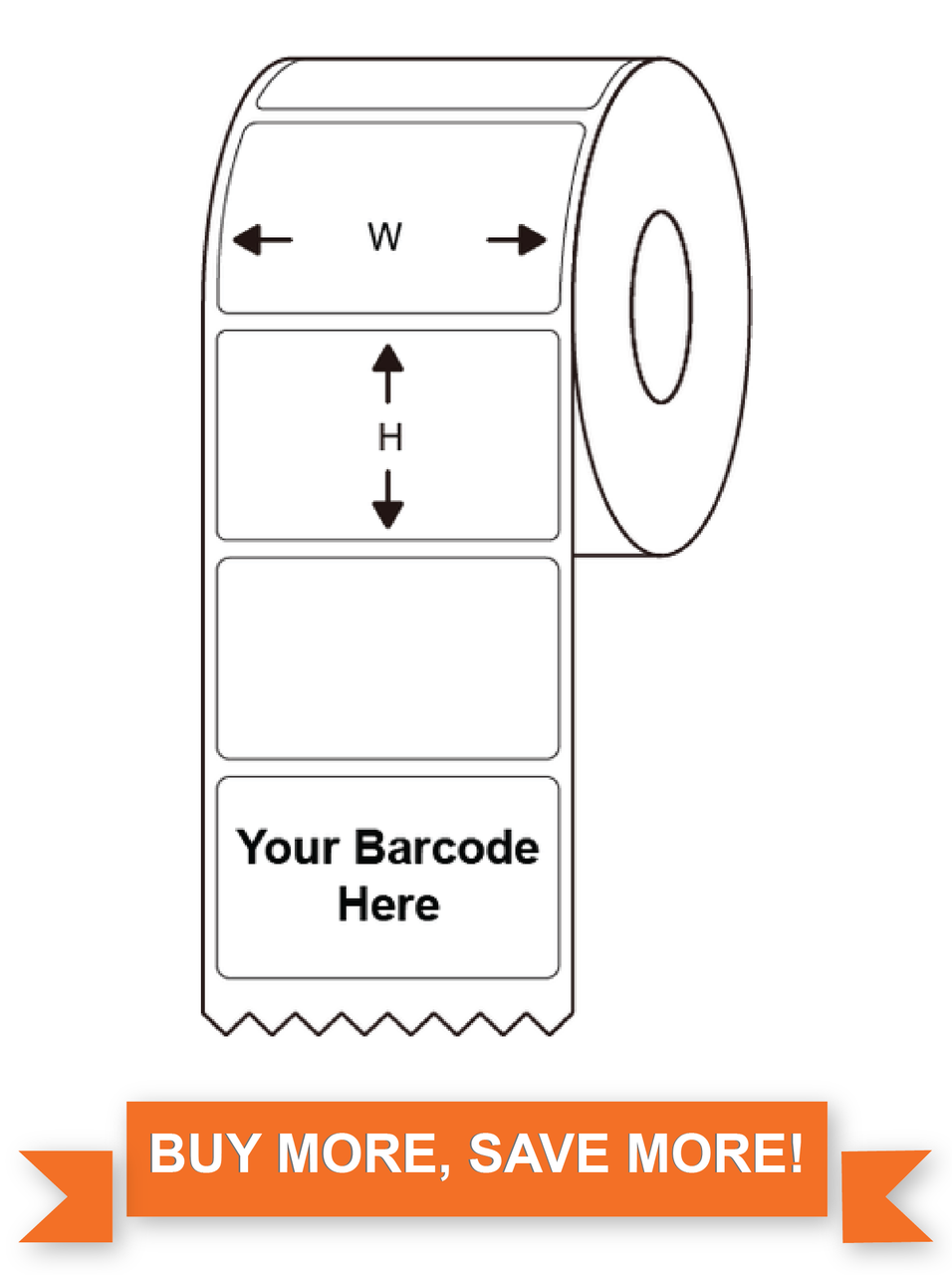 Barcode Label Printing- 35*25mm- 600 dpi, indoor/outdoor option