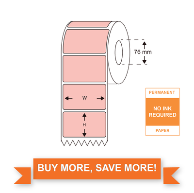 Direct thermal labels-Pink Colour-100mm(W)*150mm(H)