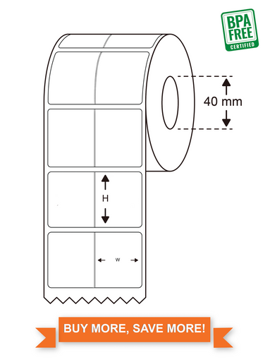 Direct Thermal Labels-35*25mm,2000 Labels, Two Across-PacLabel