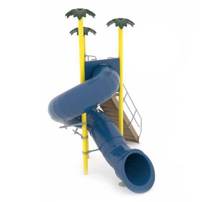 Spectrum Aquatics | Pool Slide - Single Flume 360 Triangle Deck - 1810371