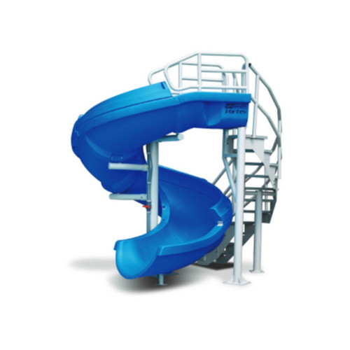 SR Smith | Vortex Pool Slide - Half Tube & Stairs - Blue | 695-209-33