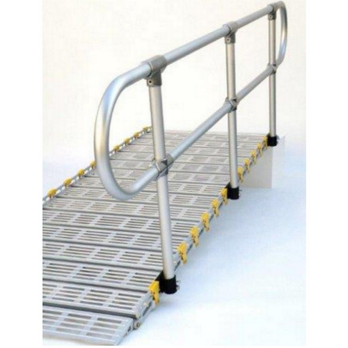 Roll-A-Ramp | Aluminum Handrails - w/ Single Loop End 12' - 4040-12L1