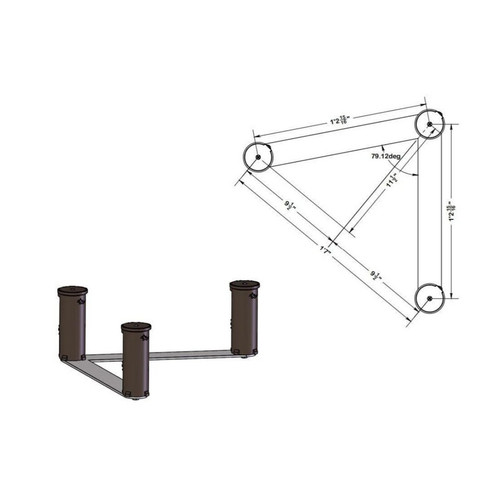 Spectrum Aquatics | Anchor Kit-Tagline Stanchion Bronze - 1810360