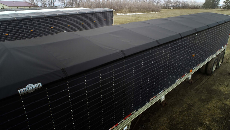PRO-LOK® REPLACEMENT TARPS for Grain Trailers 8' Wide Box- 18 OZ.