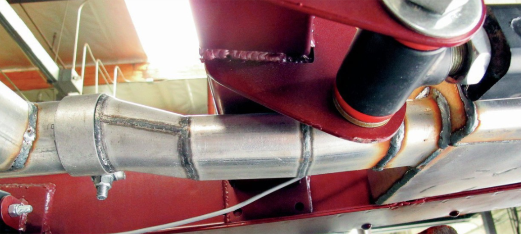 Vertical Transitions on a Bend for Exhaust