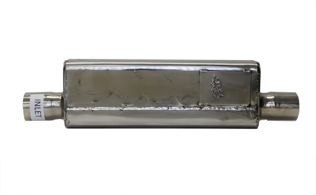 SpinTech Mini Street Muffler Small Muffler for Motorcycles Snowmobiles