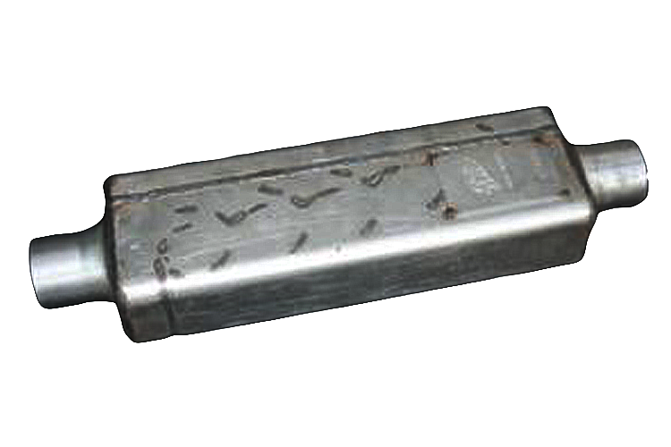 SpinTech Mini Street Muffler, Small Muffler for Motorcycles, Snowmobiles