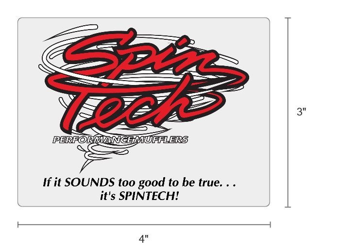 SpinTech Static Cling Logo Sticker