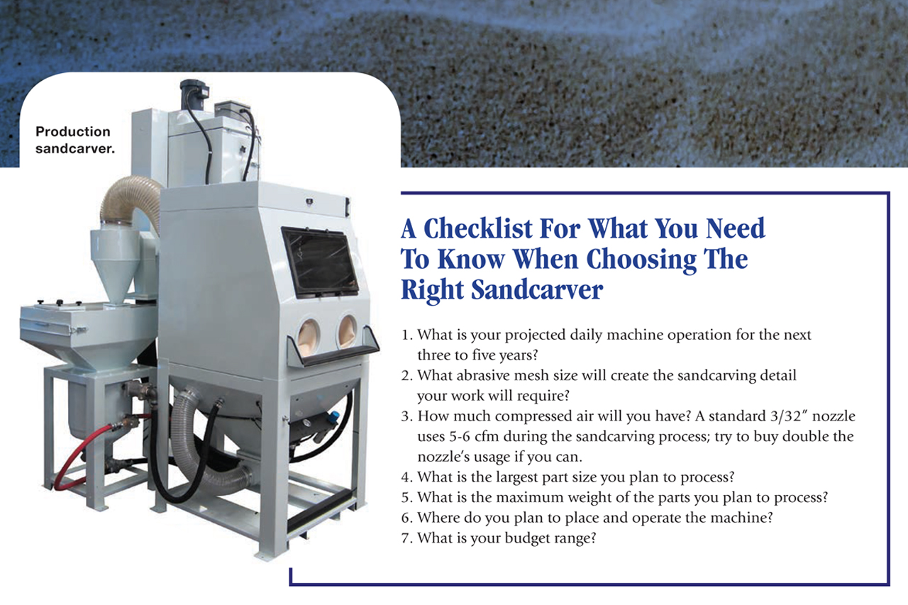 Choosing The Right Sandcarver For Your Needs - IKONICS Imaging