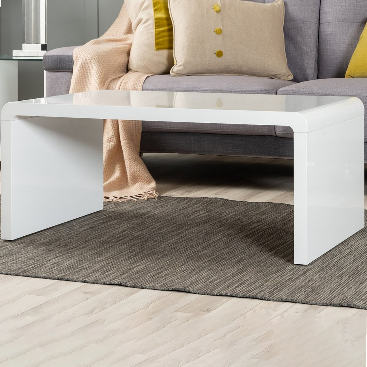 High gloss white coffee tables store