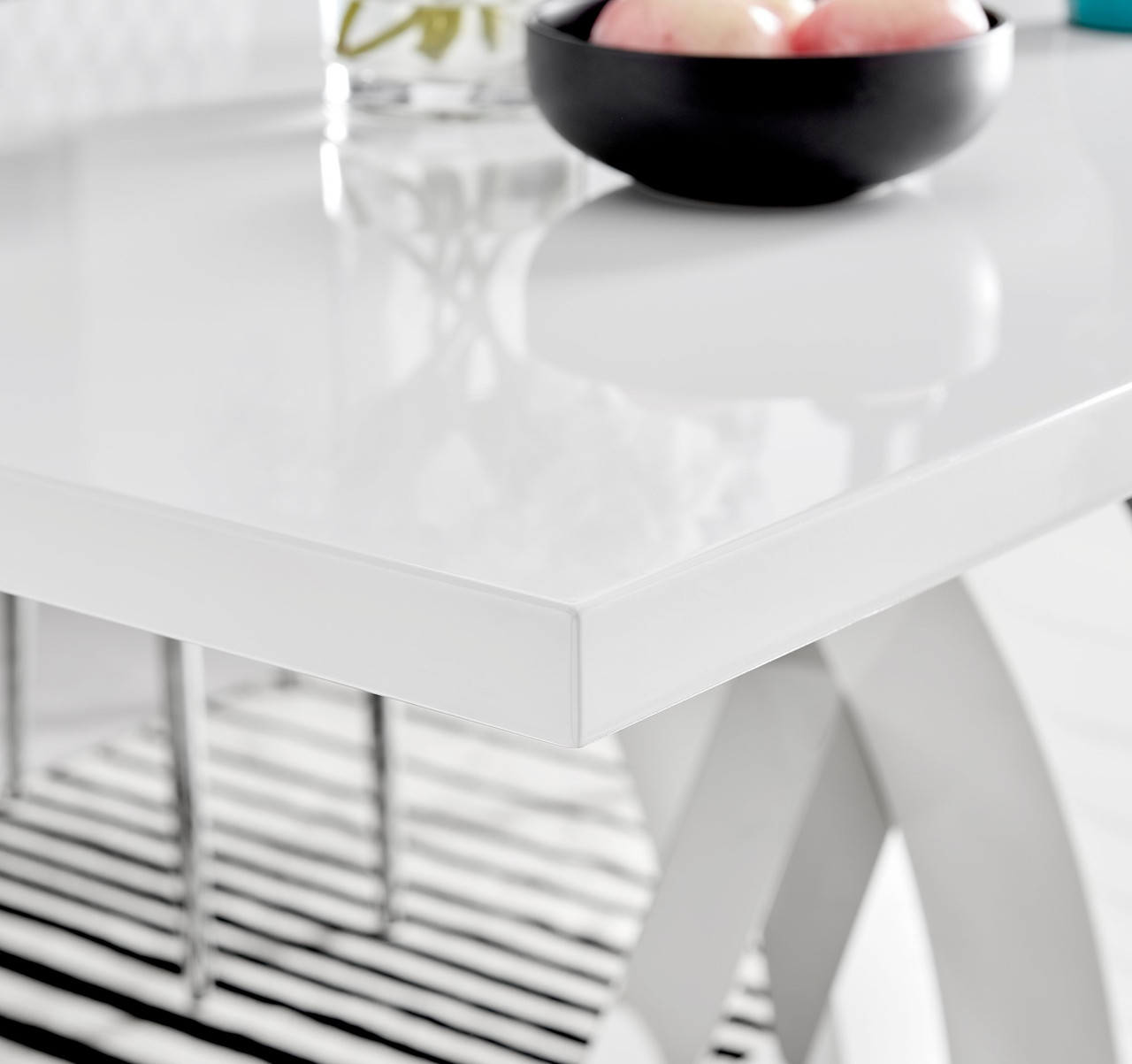 Atlanta 6 Table & 6 Velvet Belgravia Chairs - Furniturebox UK