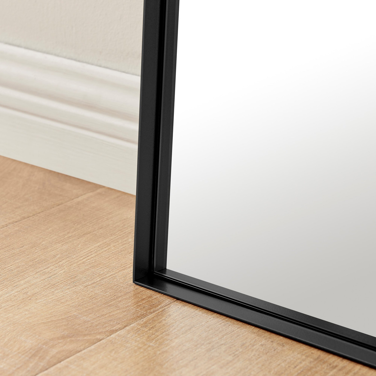 Large Full Length Black Arch Mirror | Wall Mirror