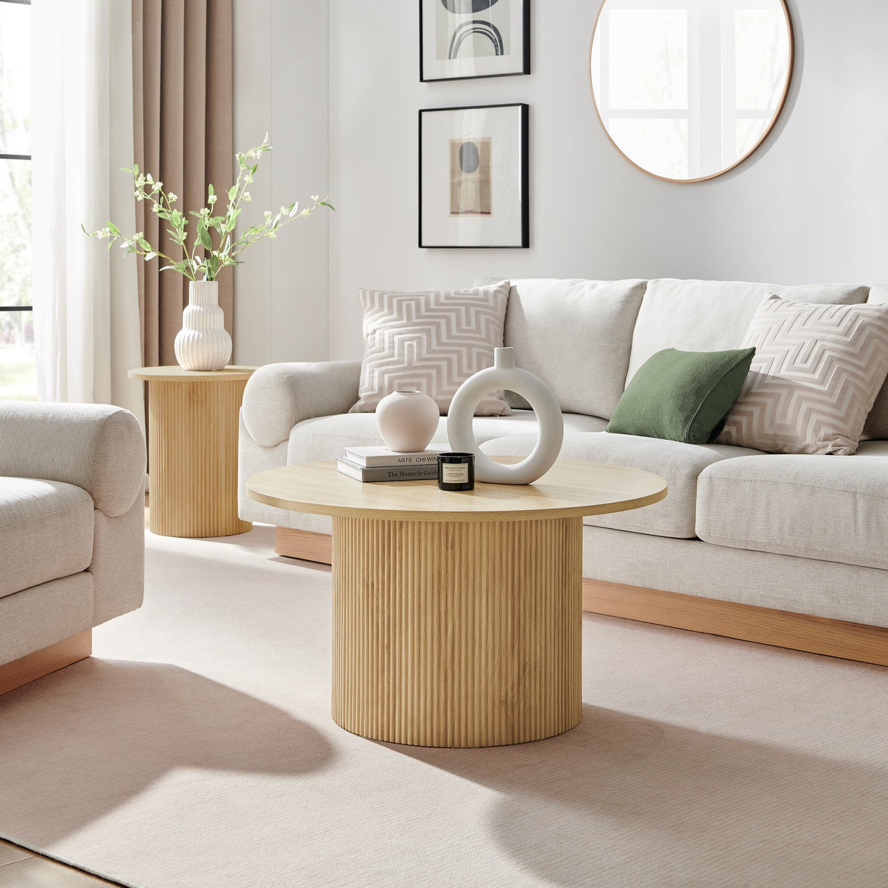 Rectangular pedestal coffee table store