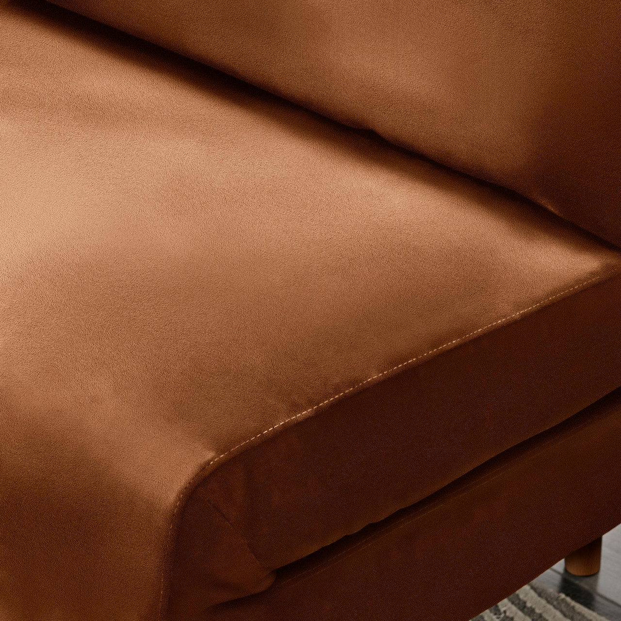 Bobby Orange Velvet Single Sofa Bed | Bedroom Furniture
