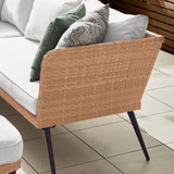 Seychelles Beige 9 Seat Outdoor Dining Sofa Set Garden Furniture